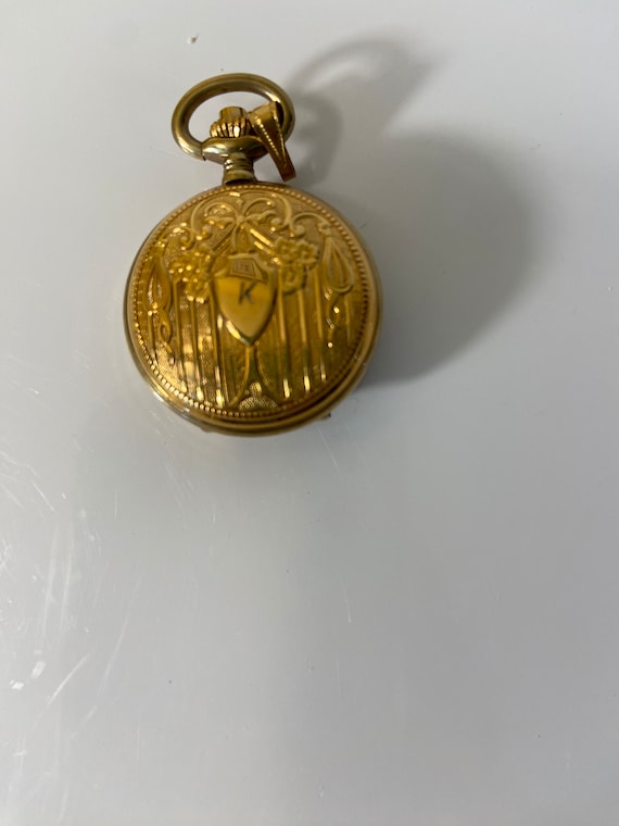 Small Gold Toned COLIBRI mechanical Pocket watch, 27 … - Gem