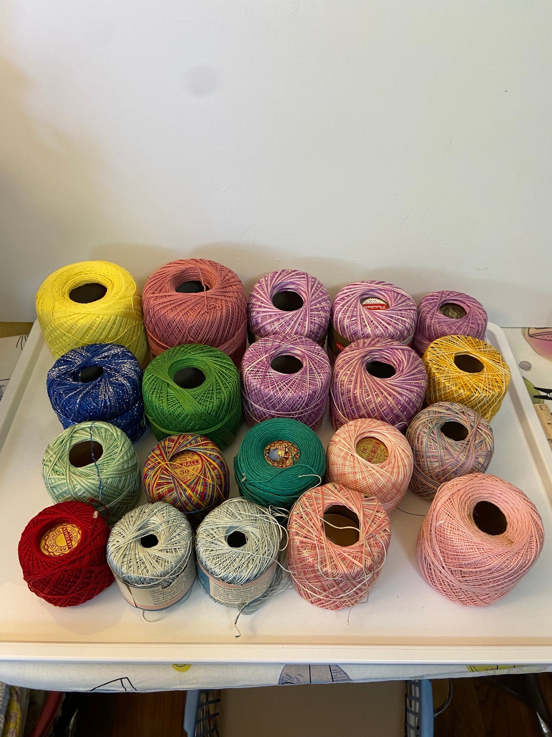 Lot of 20 Crochet, Tatting and Craft Thread. New and Used. Variety of ...
