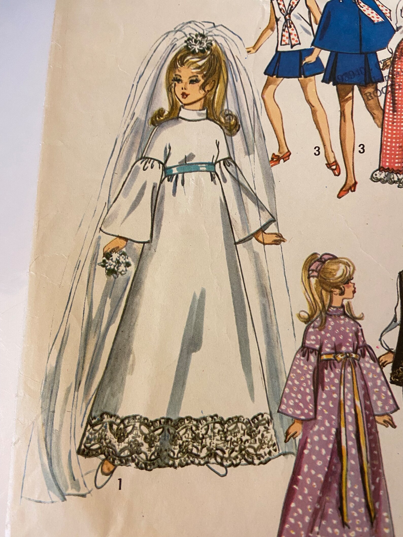 Barbie Wardrobe Sewing Pattern. Simplicity 9097. Used, All Pieces Here ...