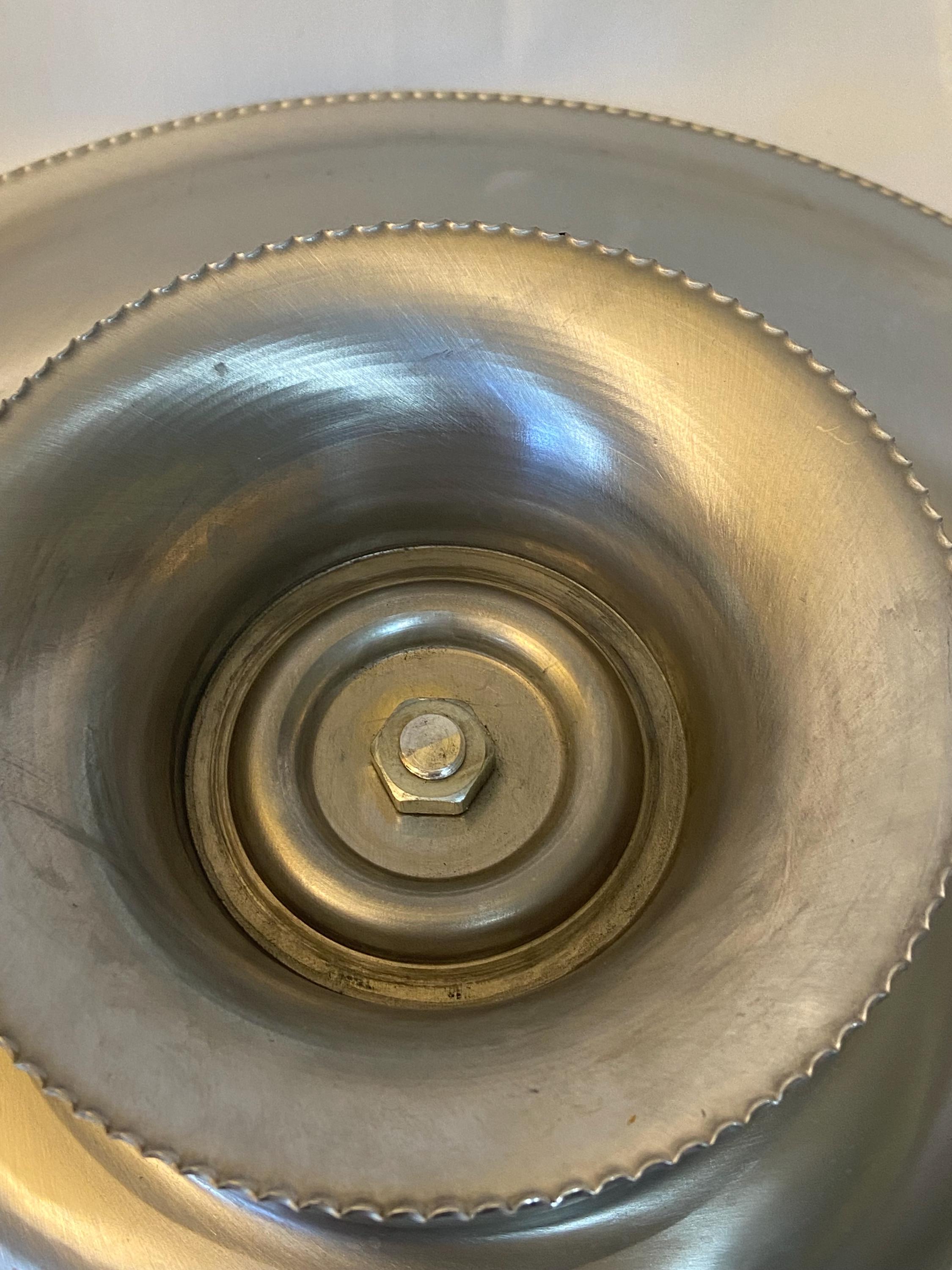 Vintage, Hand Wrought Aluminum Lazy Susan Made by Wilson Specialties Co ...