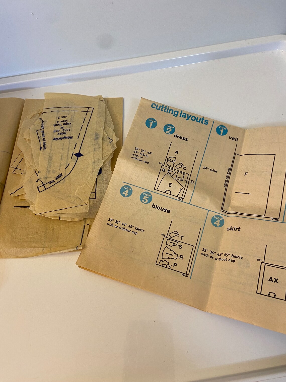 Barbie Wardrobe Sewing Pattern. Simplicity 9097. Used, All Pieces Here ...