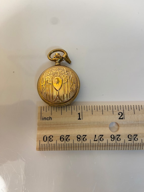 Small Gold Toned COLIBRI mechanical Pocket watch, 27 … - Gem