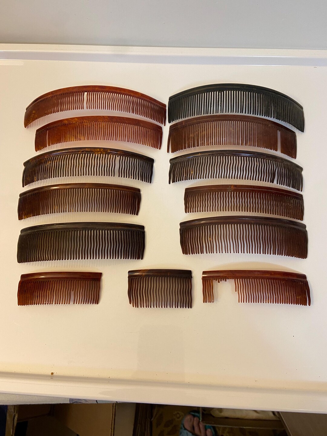 Lot of 1920s Rare Celluloid Water Wave Combs. Flapper Hair Waver. 13 ...