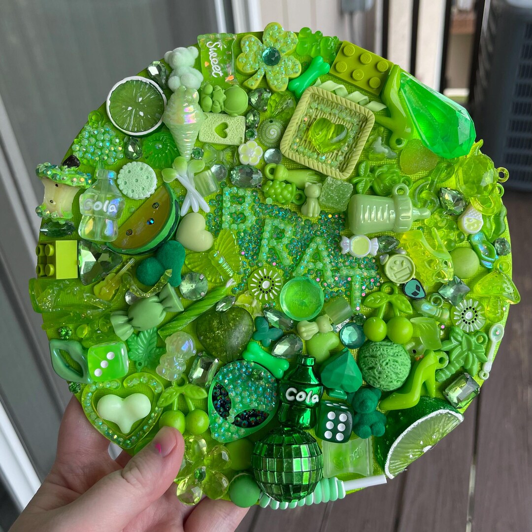 3D: Brat Summer Continued 6x6 / 3D Collage / Maximalist Room Decor ...