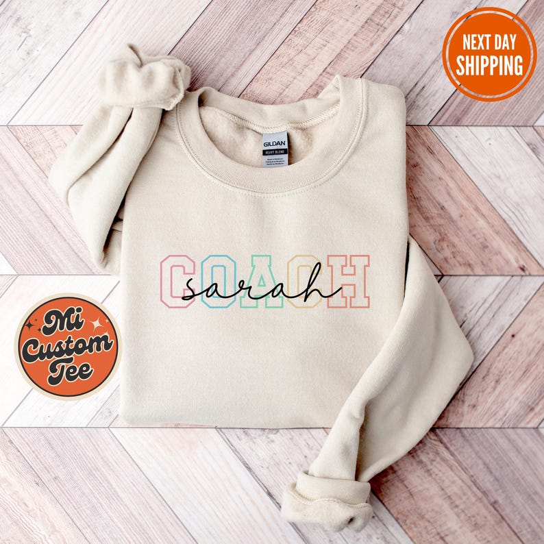 Personalized Coach Sweatshirt, Custom Coach Gift, Cheer Coach ...