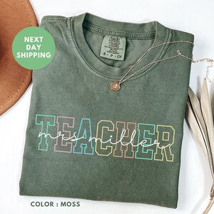 Comfort Colors® Custom Teacher Shirt, Teacher Team Shirts, Personalized ...