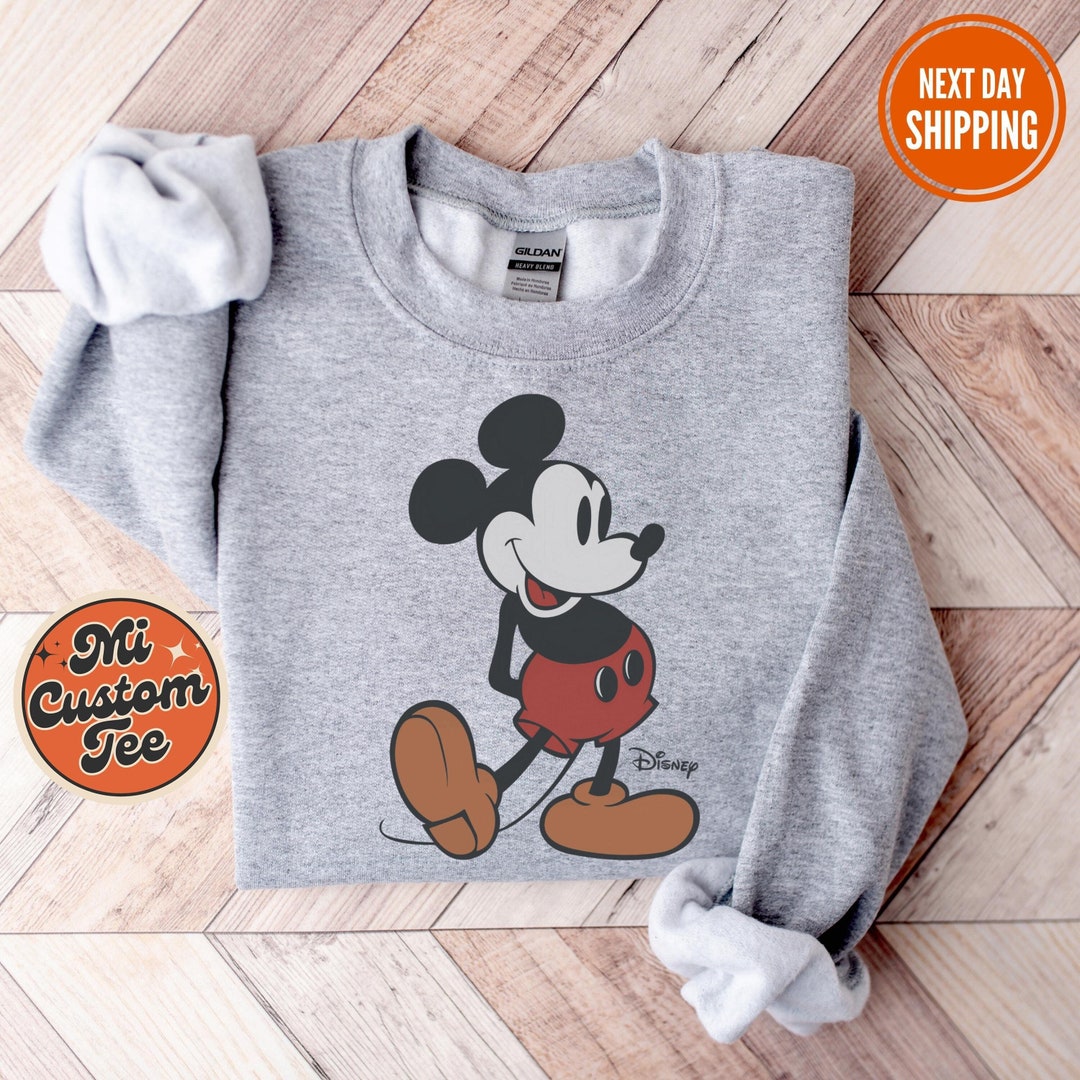 Disney Classic Mickey Mouse Pose Sweatshirt, Mickey Hoodie, Disneyland ...