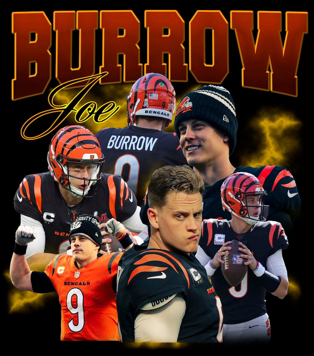 Joe Burrow T Shirt Design PNG Instant Download - Etsy