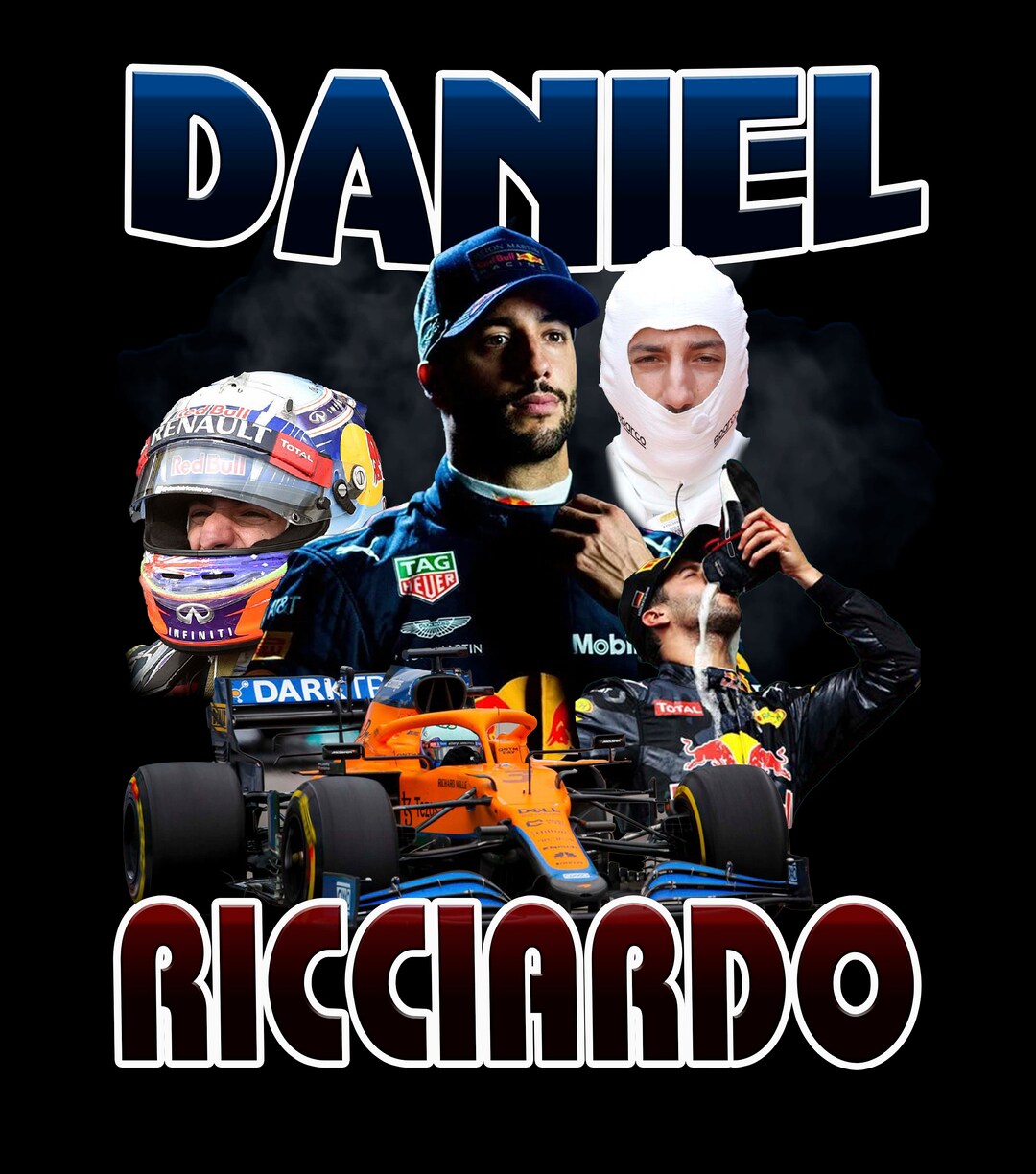 Daniel Ricciardo T Shirt Design PNG Instant Download - Etsy