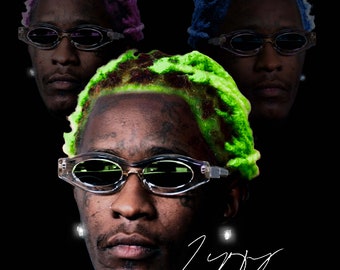 YOUNG THUG T-SHIRT | Rap Tee Concert Merch Kanye Thugger Slime Season ...