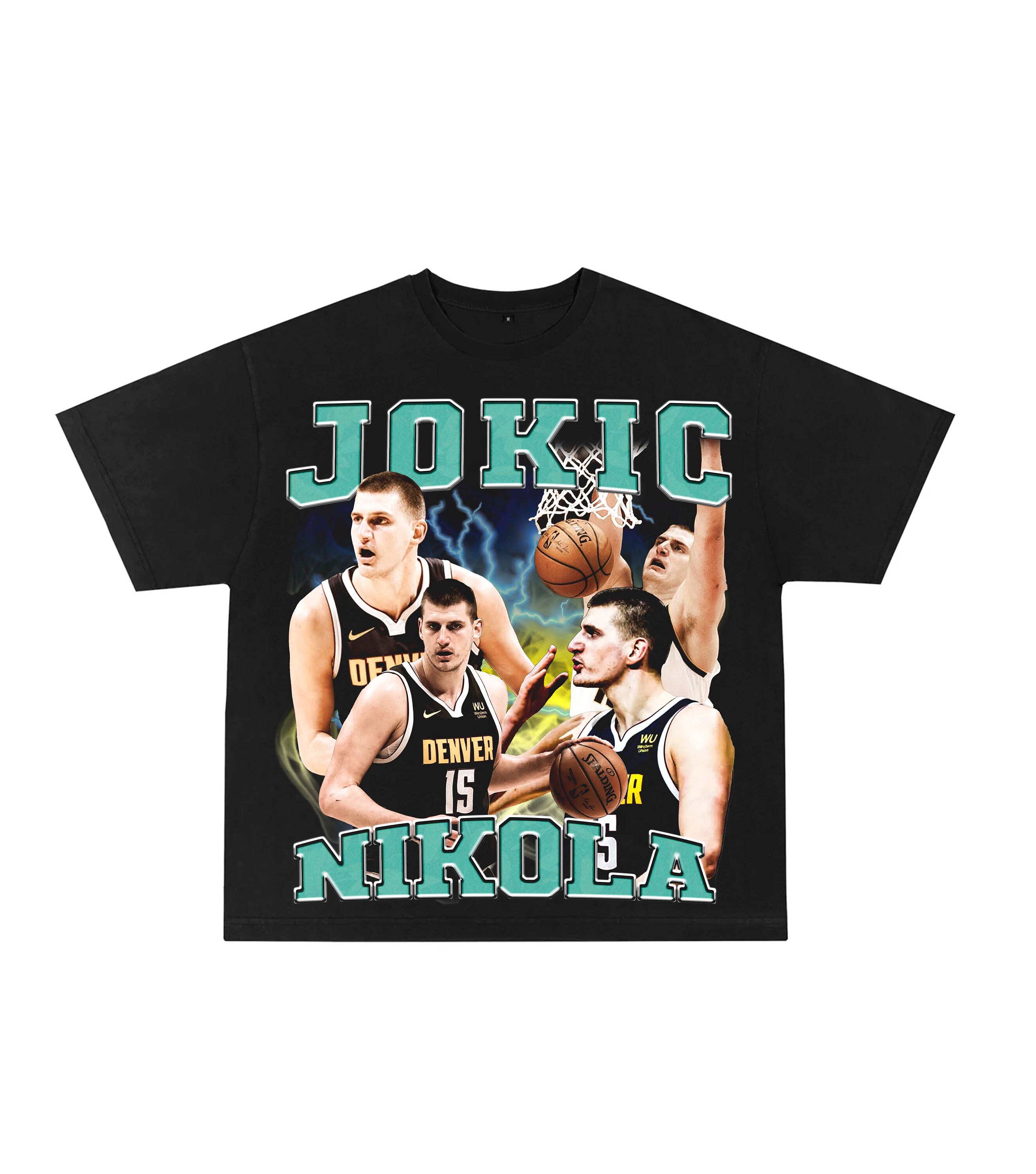 Jokic Nikola PNG Tshirt Basketball Player MVP Merchandise Bootleg ...