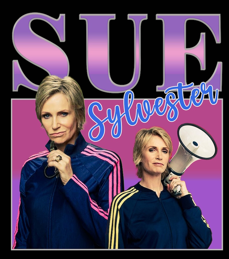 Sue Sylvester PNG Shirt, Sue Sylvester T-shirt, Hypebeast Vintage 90s ...
