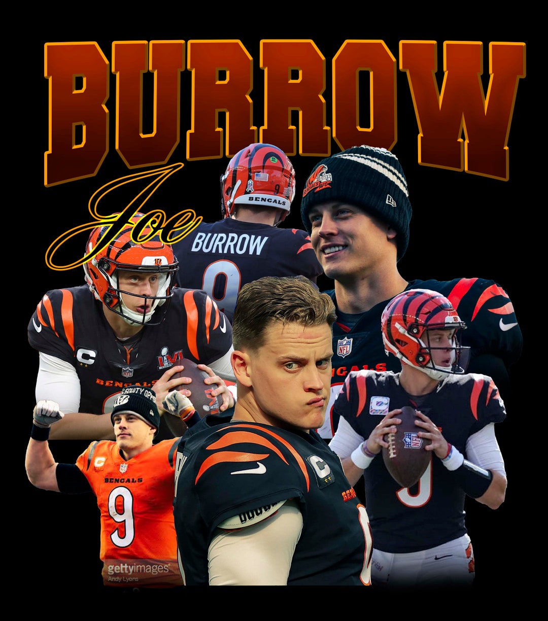 Joe Burrow T Shirt Design PNG Instant Download - Etsy