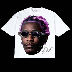 YOUNG THUG PNG Rap Tee Concert Merch Kanye Thugger Slime Season Green ...
