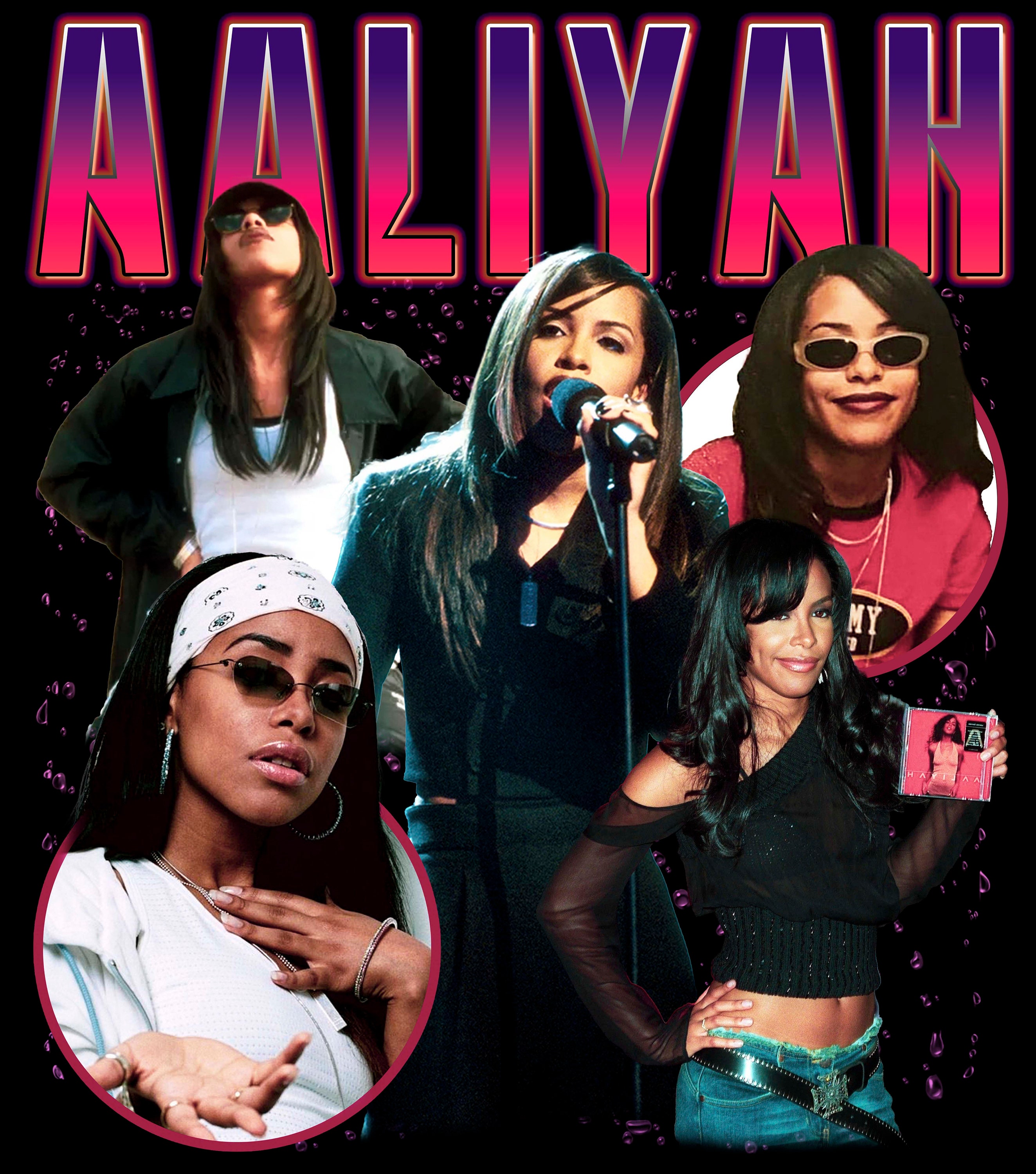Aaliyah T Shirt Design PNG Instant Download - Etsy