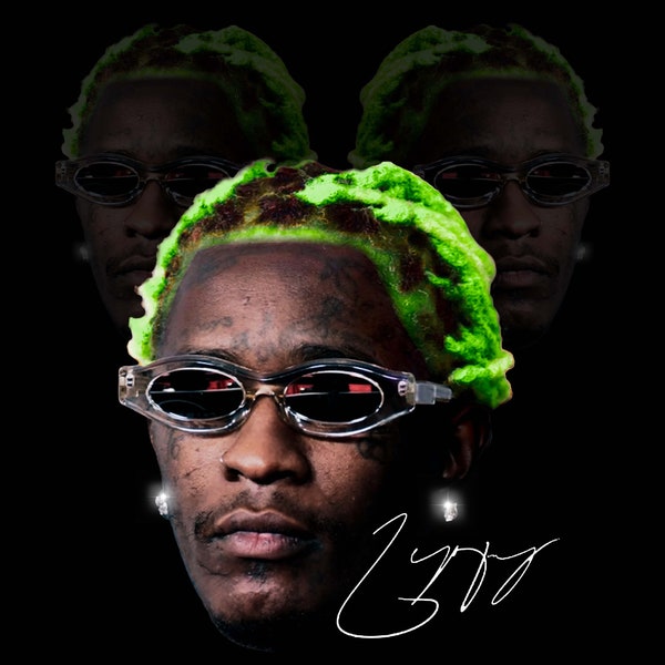 Young Thug Face Graphic Tee - Etsy