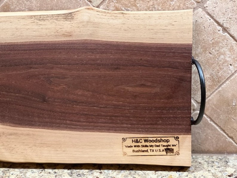 Live Edge Walnut Charcuterie Board - Etsy