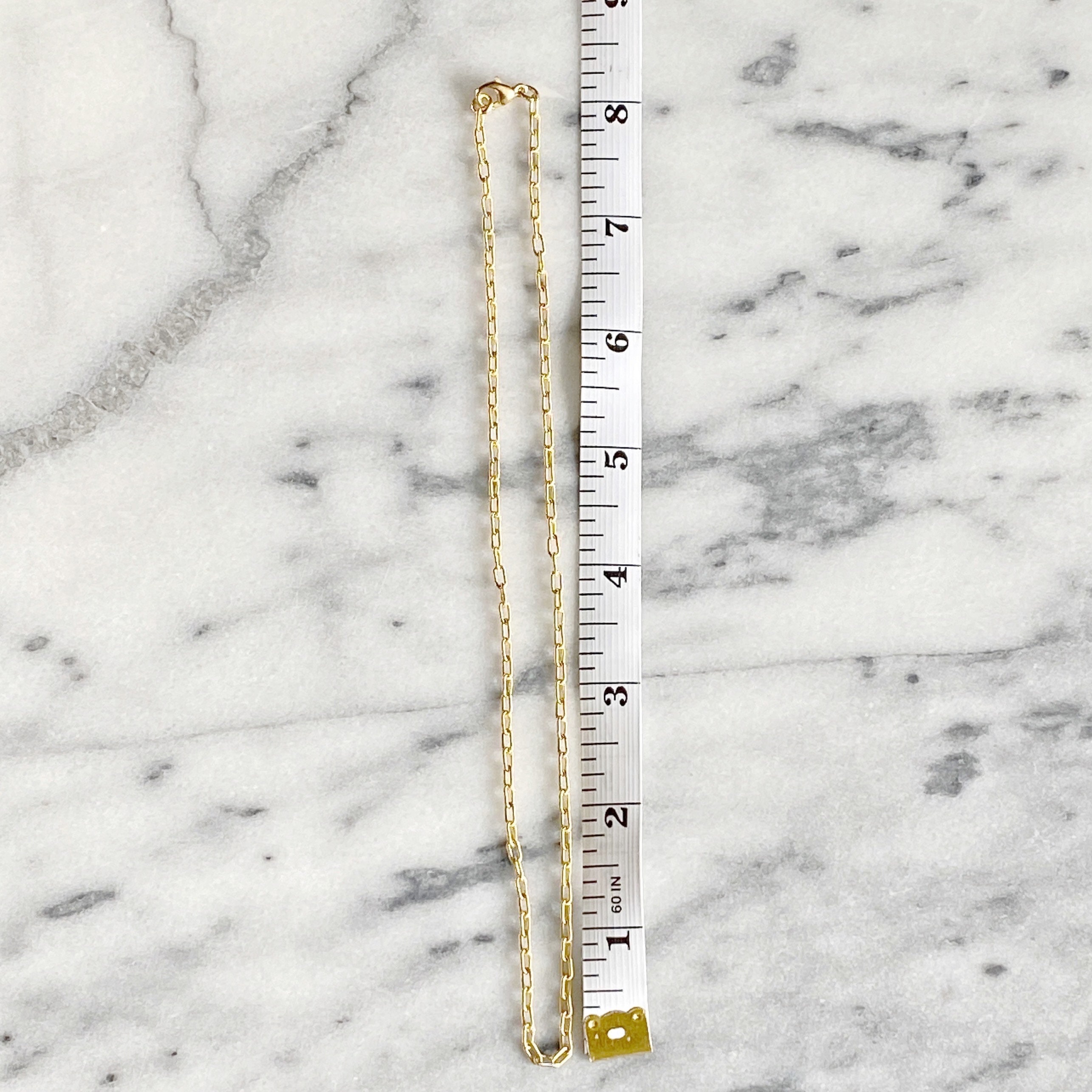 18K Vintage Textured Link Chain Necklace - Etsy