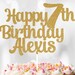 7th Birthday Cake Topper, 7 Cake Topper, 7th Birthday Topper, 7th ...