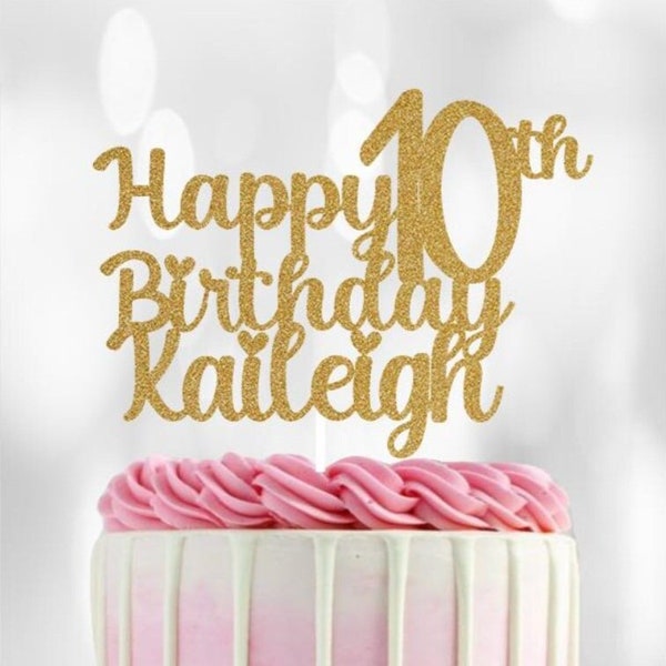 Birthday Cake Topper - Etsy