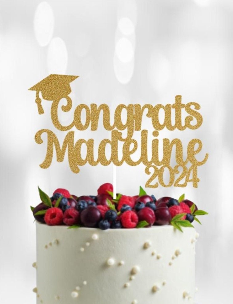 Graduation Cake Topper Custom Graduation Cake Topper Graduation Party ...