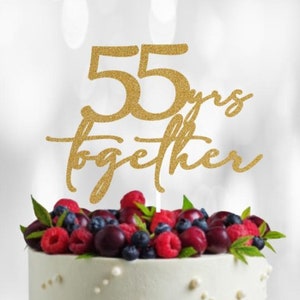 15 Years Together, 15th Anniversary Cake Topper, 15th Wedding ...
