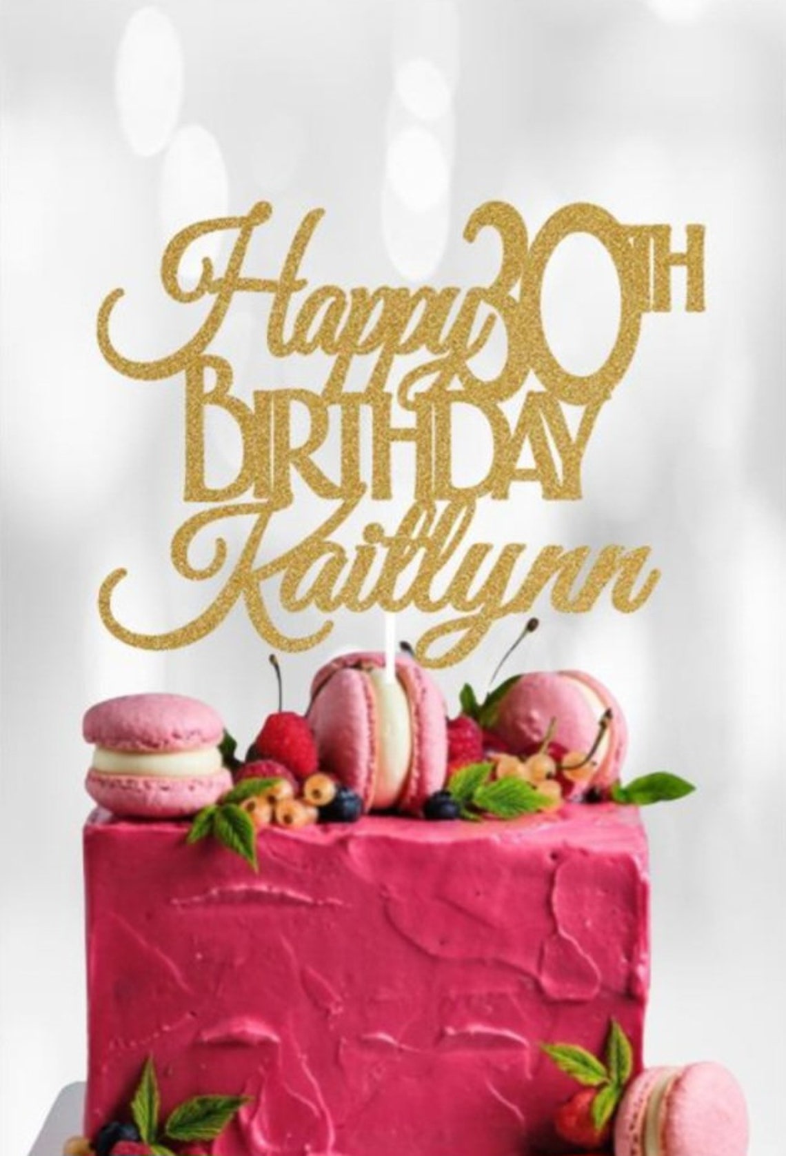 30th Birthday Cake Topper, 30 Cake Topper, 30 Birthday Topper, 30th ...