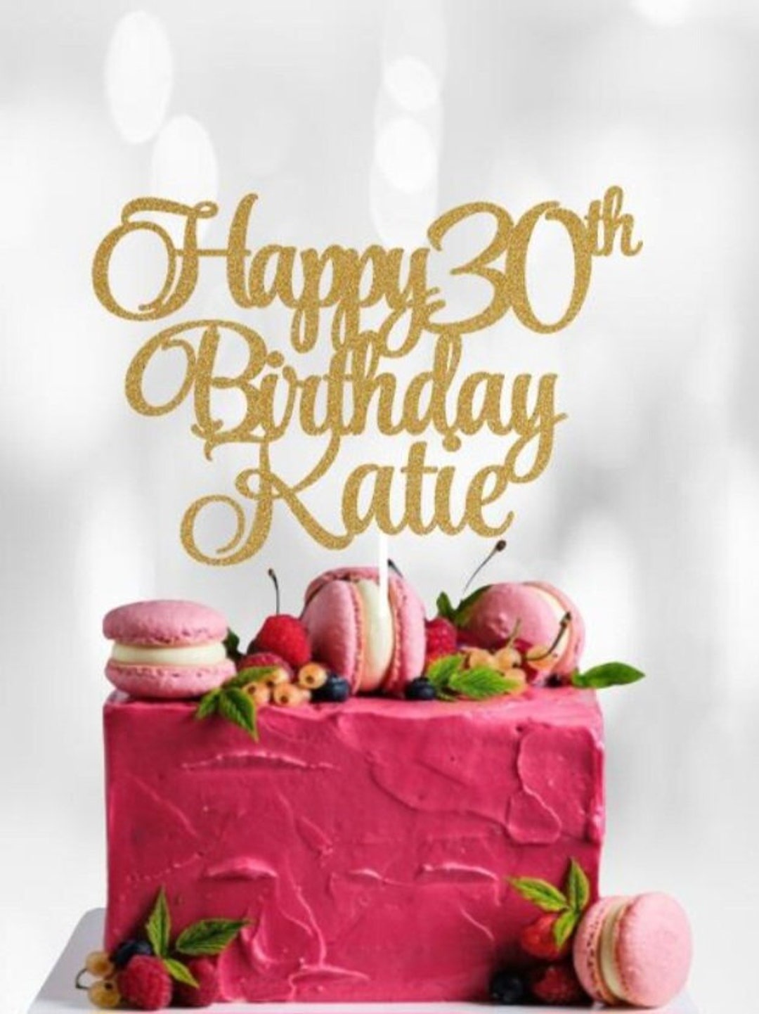 30th Birthday Cake Topper, 30 Cake Topper, 30 Birthday Topper, 30th ...