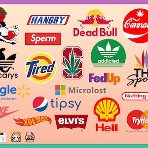 Parody Logos Collection #1 (20 Files - Ai, Eps, Svg ) Instant Digital ...