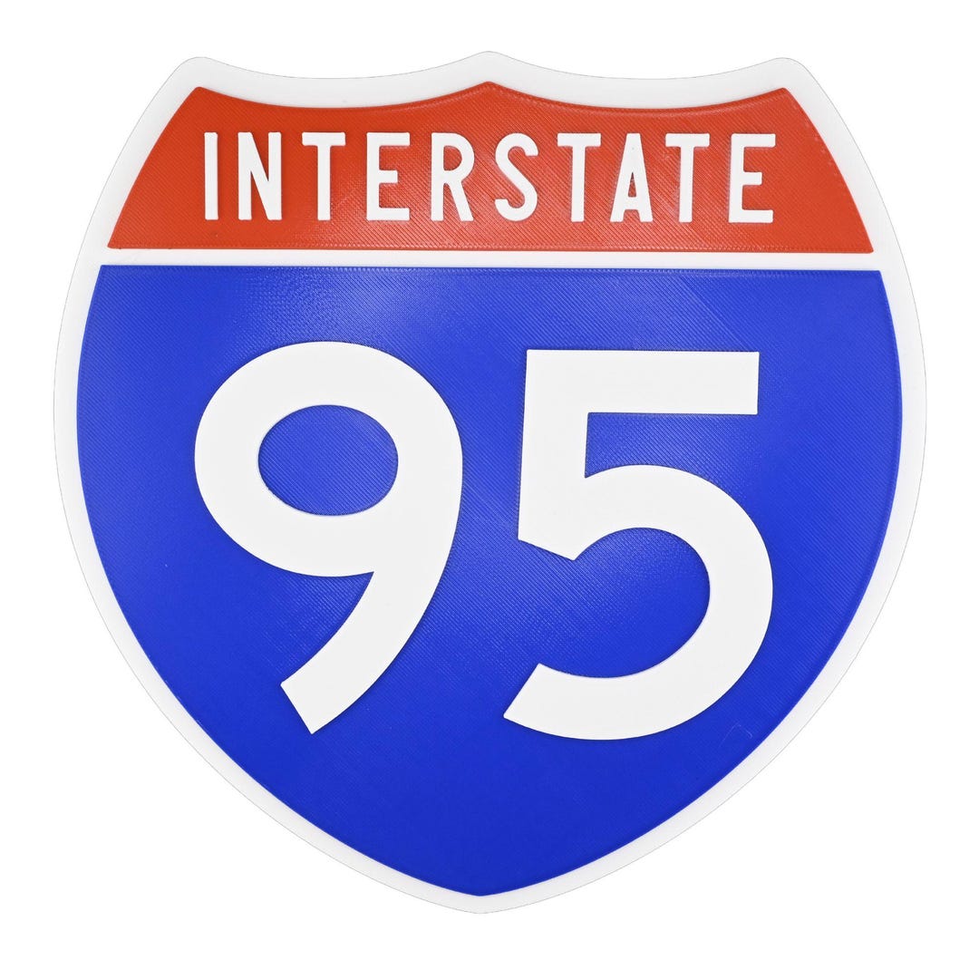 Interstate 95 - Road Sign Replica - Etsy