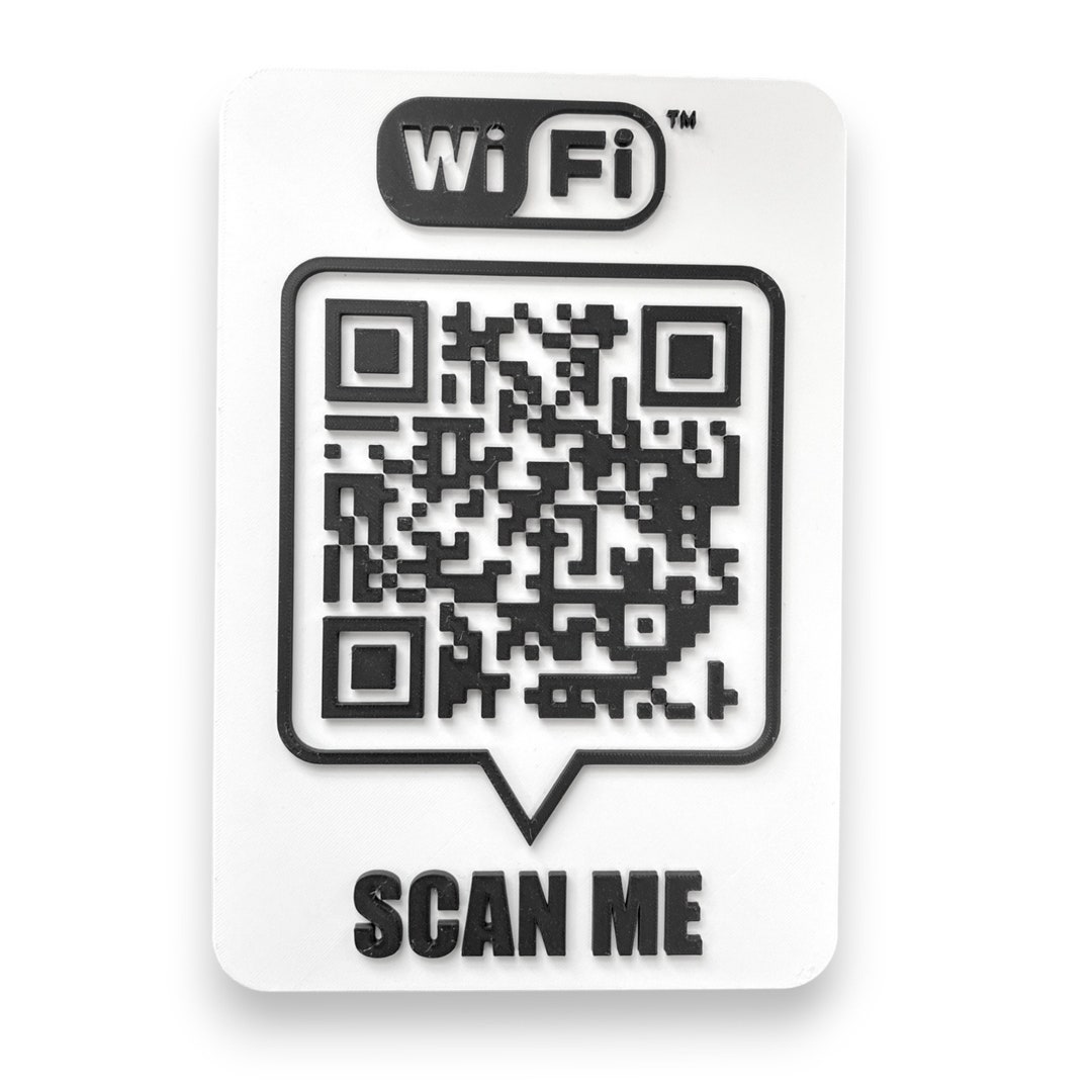 Custom Wifi QR Code Wall Sign - Seamless Connectivity for Airbnb ...