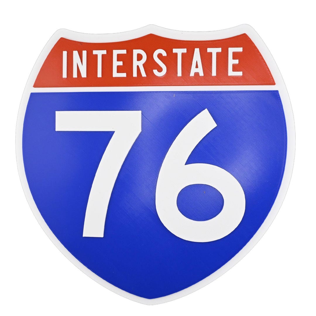 Interstate 76 - Road Sign Replica - Etsy