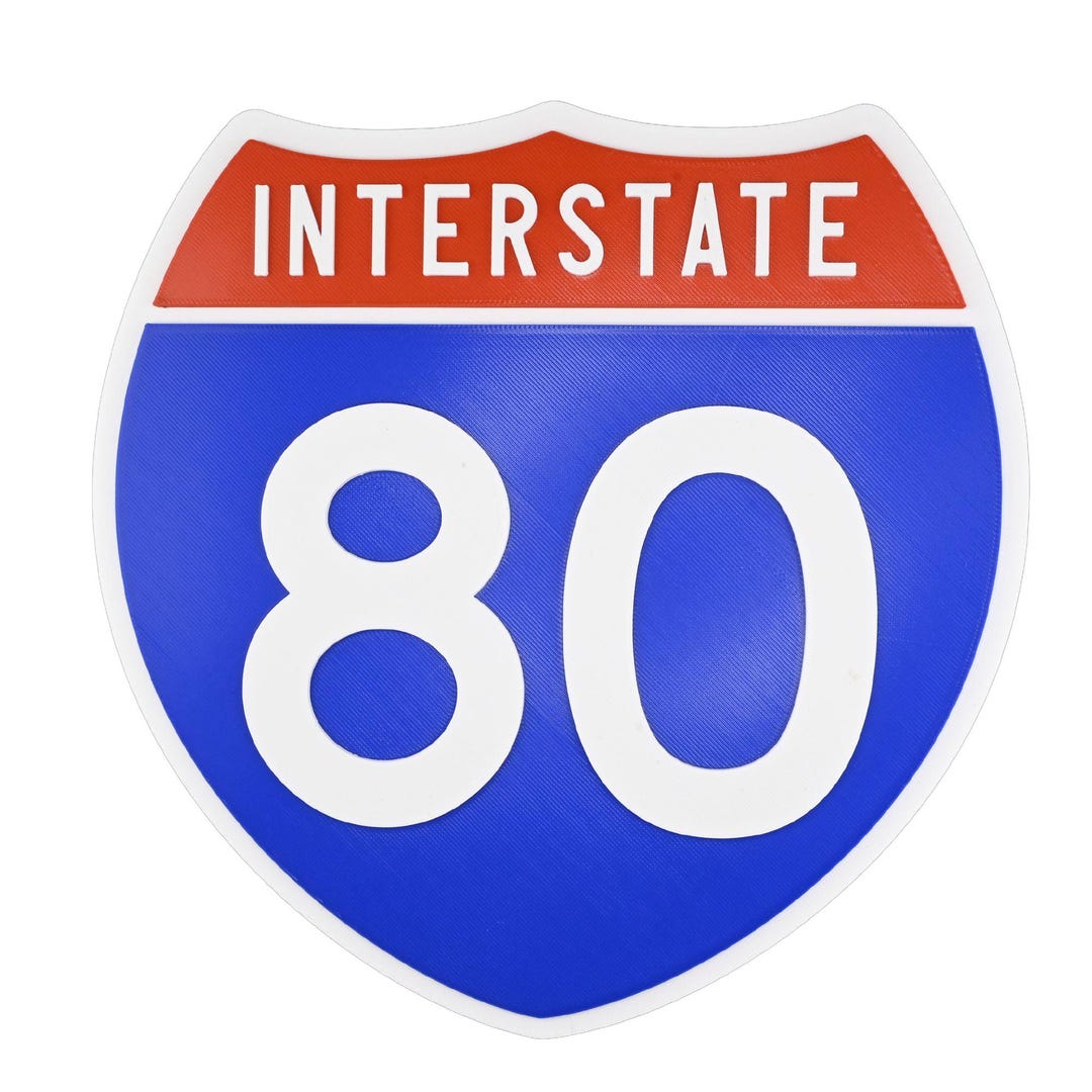 Interstate 80 - Road Sign Replica - Etsy