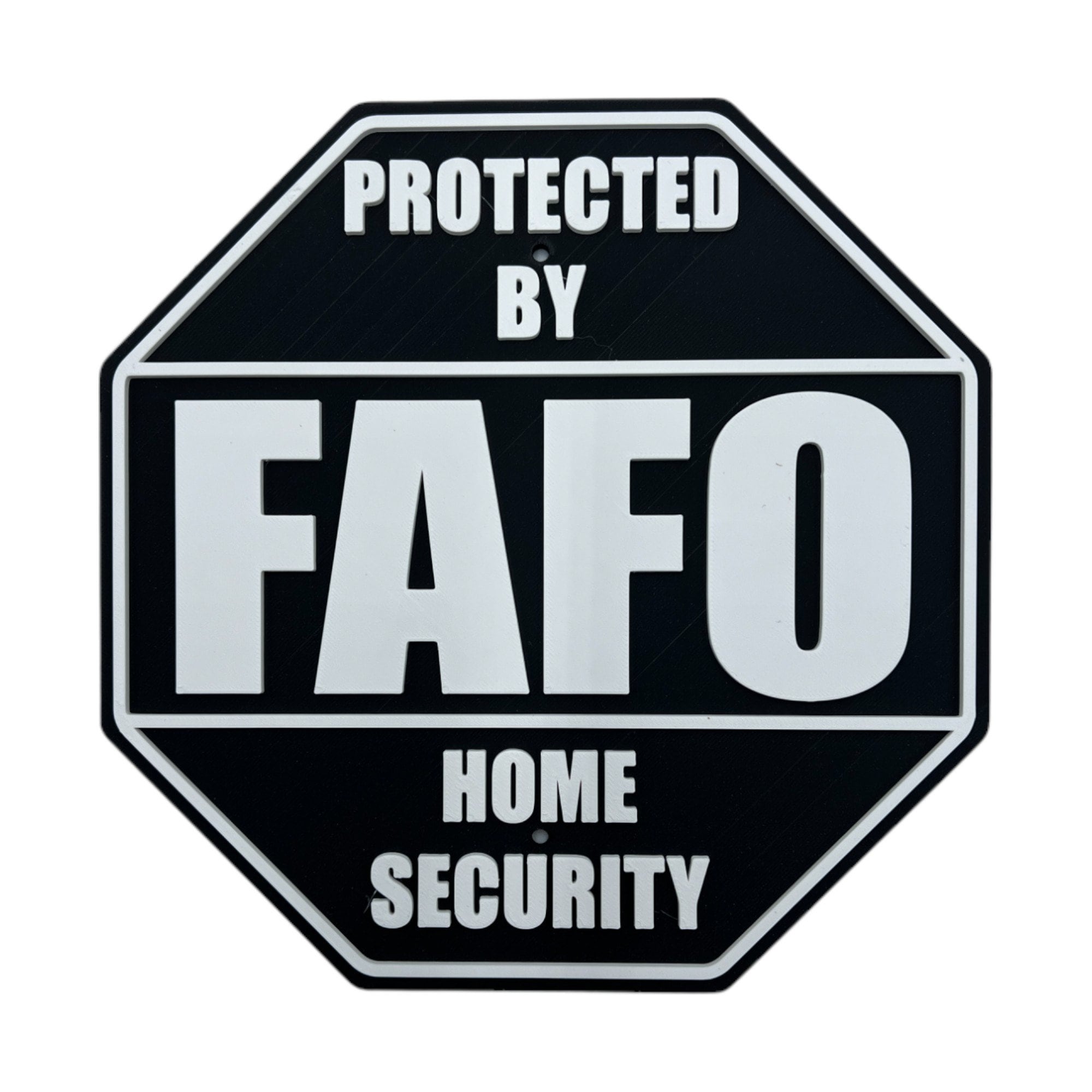 Protected by FAFO Home Security Warning Sign Deter With Humor HOA ...