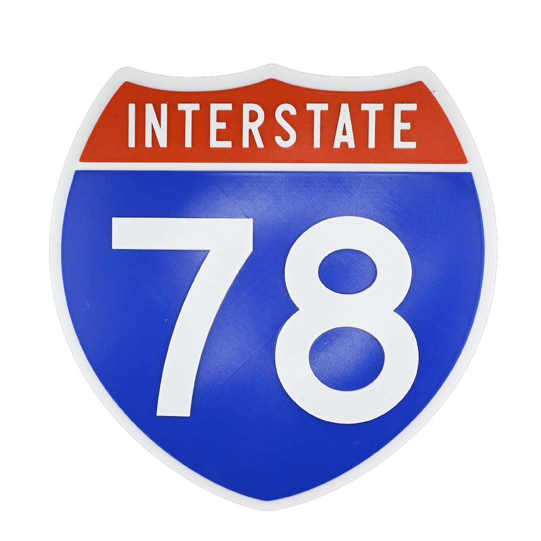 Interstate 78 - Road Sign Replica - Etsy