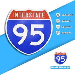 Interstate 95 - Road Sign Replica - Etsy