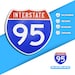 Interstate 95 - Road Sign Replica - Etsy