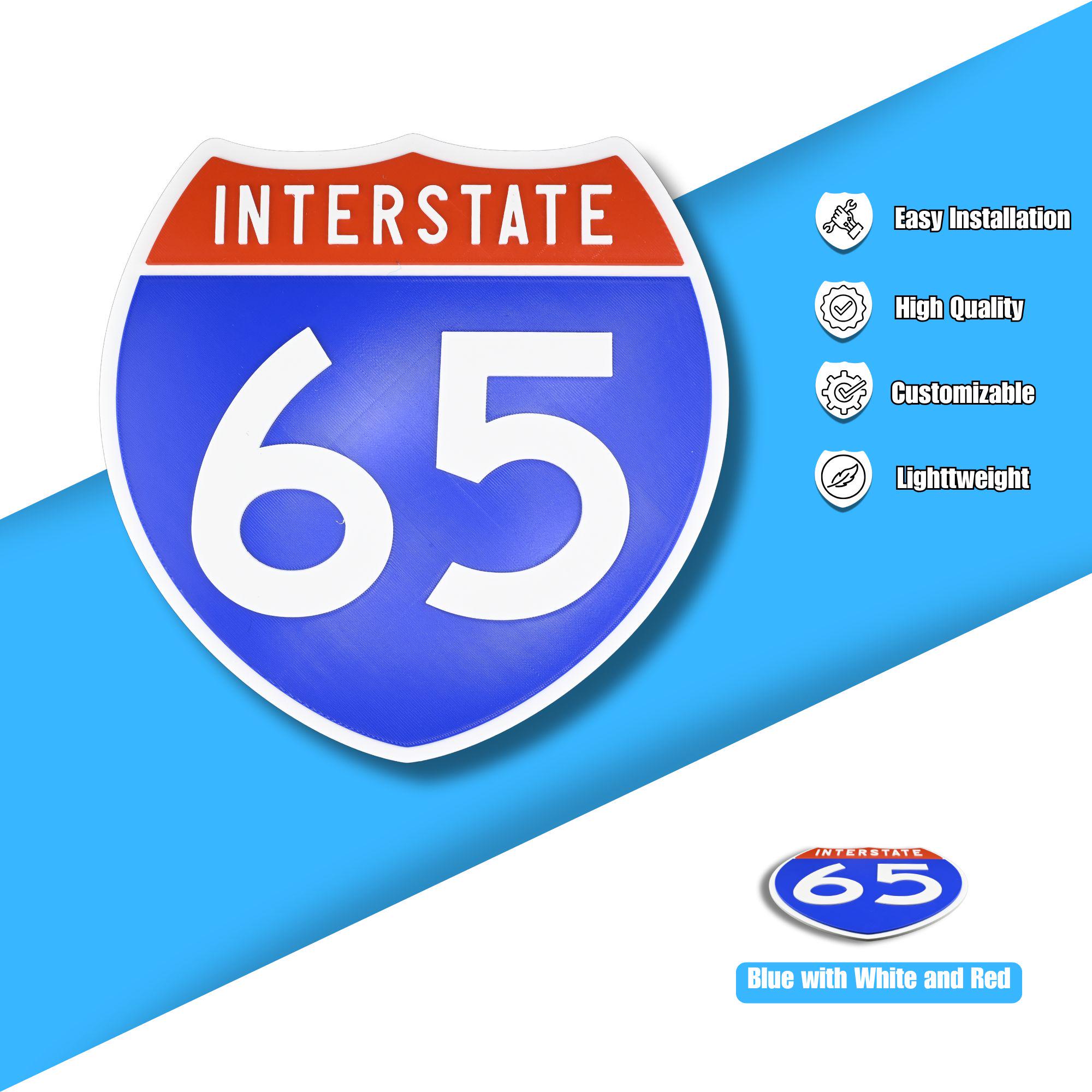 Interstate 65- Road Sign Replica - Etsy