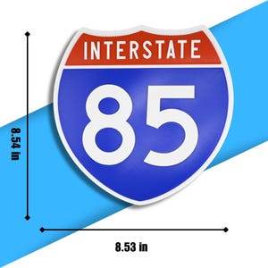 Interstate 85 - Road Sign Replica - Etsy