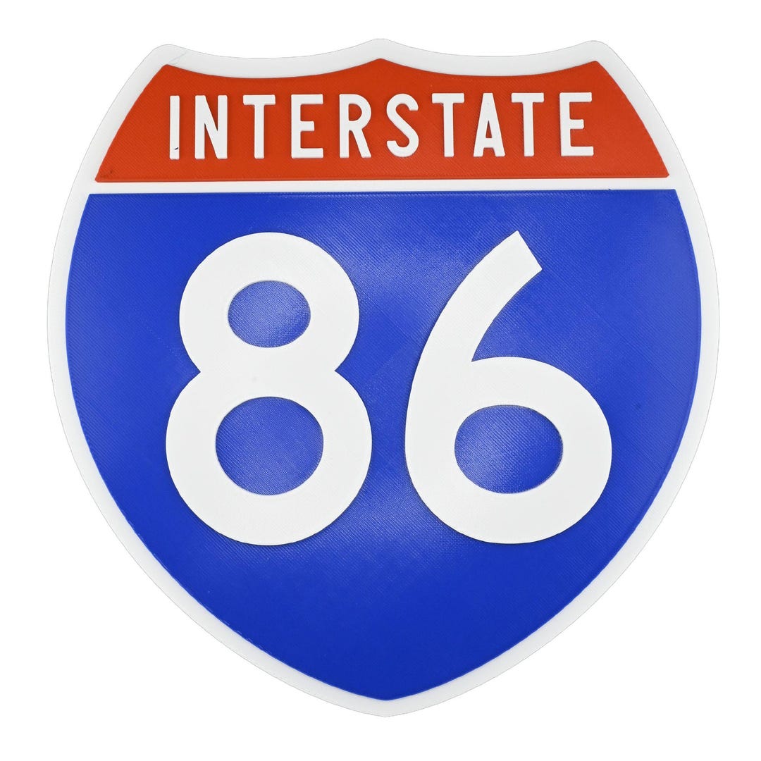 Interstate 86 - Road Sign Replica - Etsy