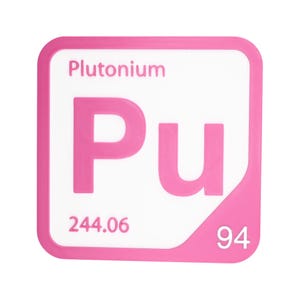 3D Printed Plutonium Periodic Table Tile, Educational Wall Art for ...