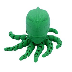 Mighty Morphin Octo Power Rangers | Articulated Fidget Toy Gift | Green ...