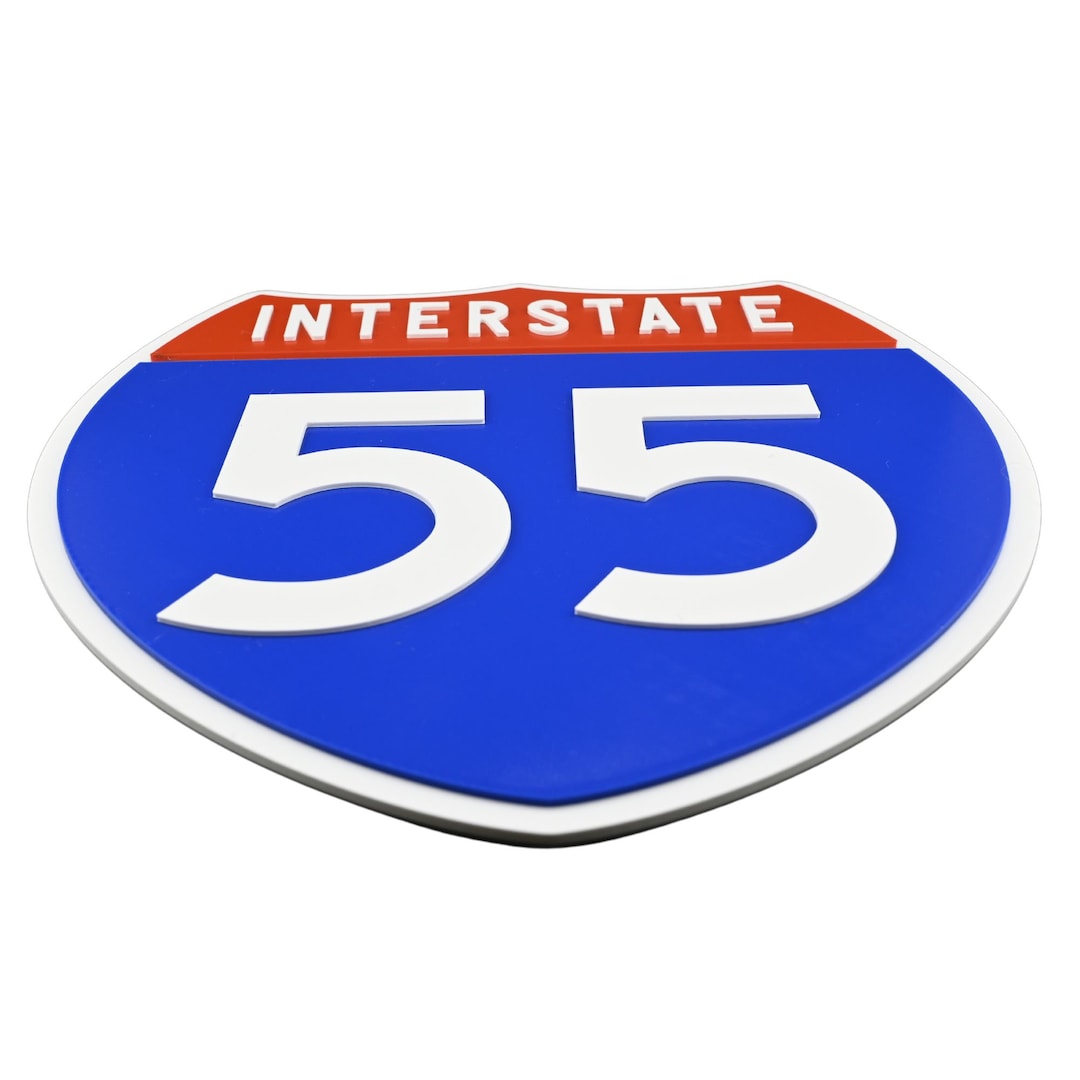 Interstate 55 - Road Sign Replica - Etsy