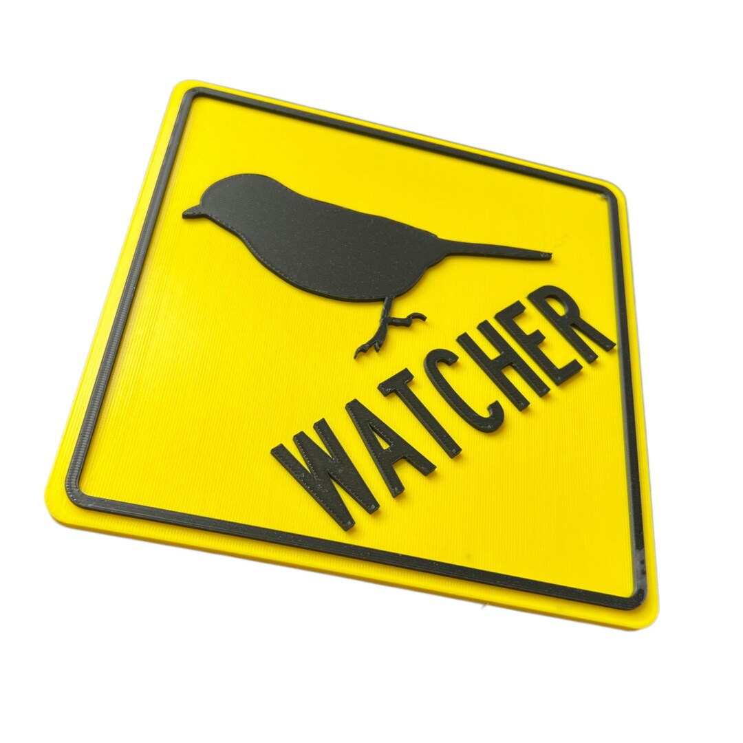 Caution TIT Watcher Sign - Funny Warning for Home and Office Decor ...