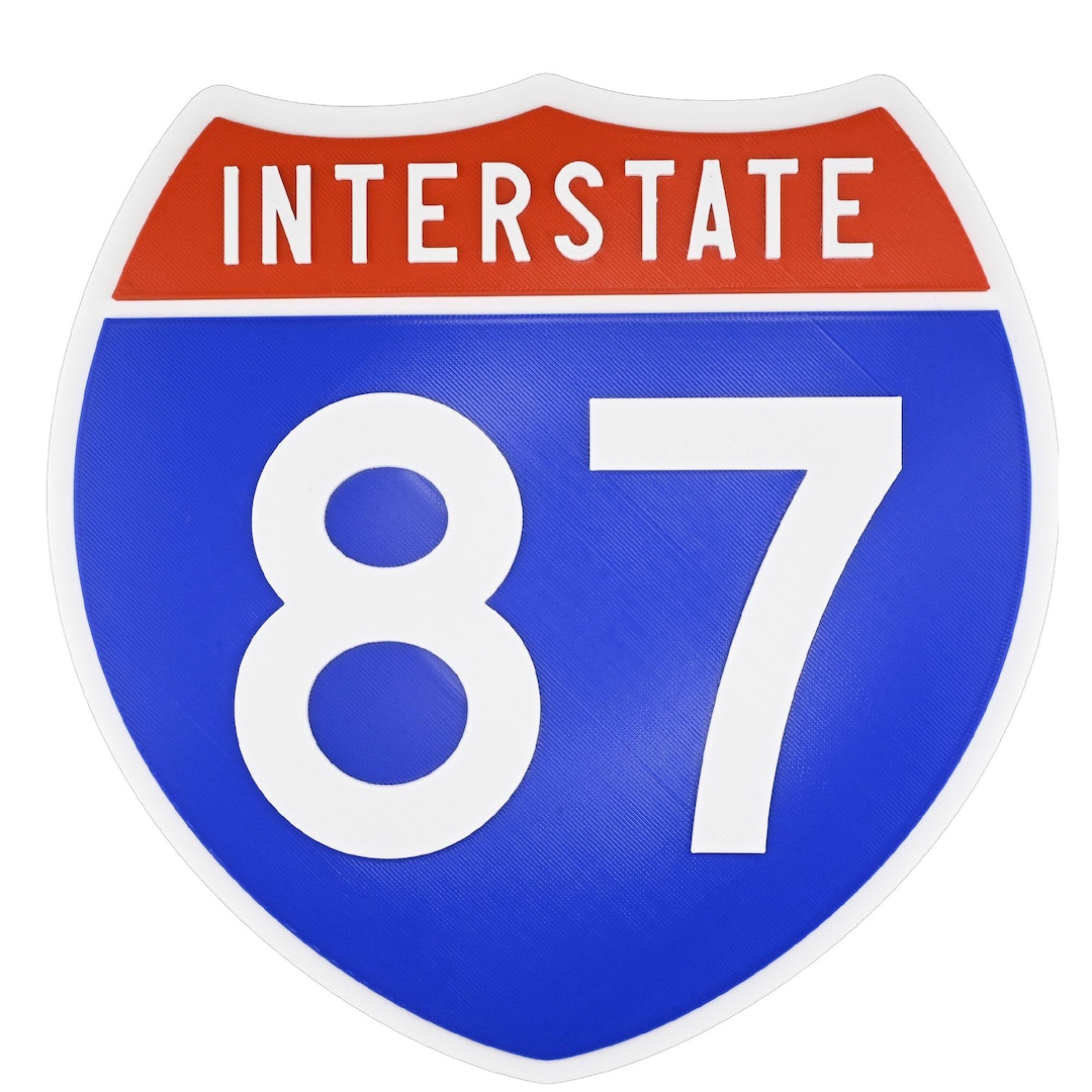 Interstate 87 - Road Sign Replica - Etsy