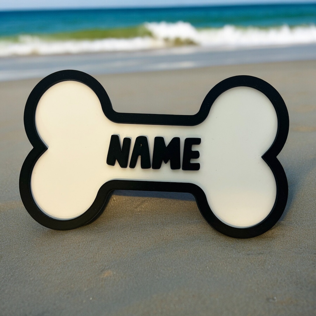 Custom Dog Bone Name Sign | Personalized Dog Bone Name Tag ...