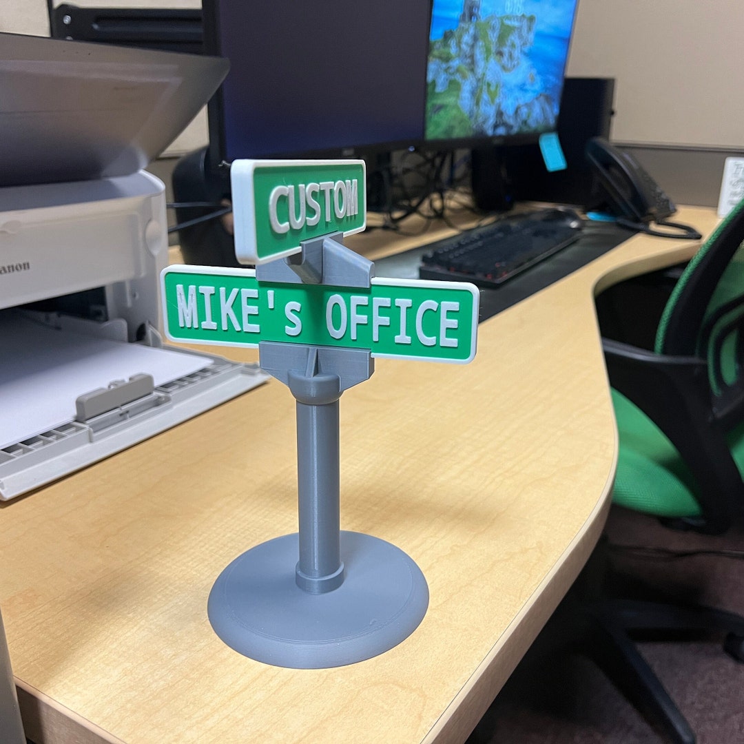 Customizable Dual Faced Road Street Sign, Personalized Road Sign Decor ...