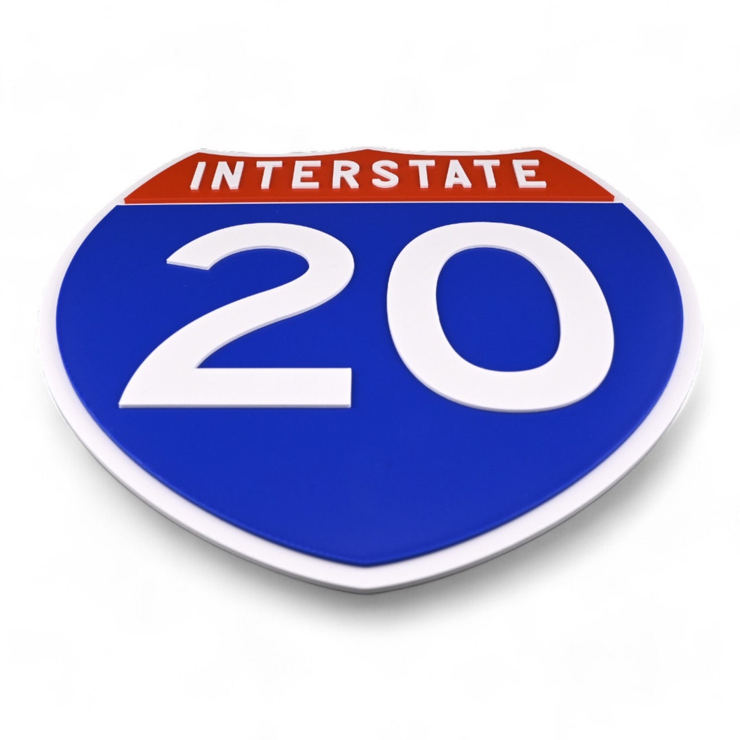 Interstate 20 - Road Sign Replica - Etsy