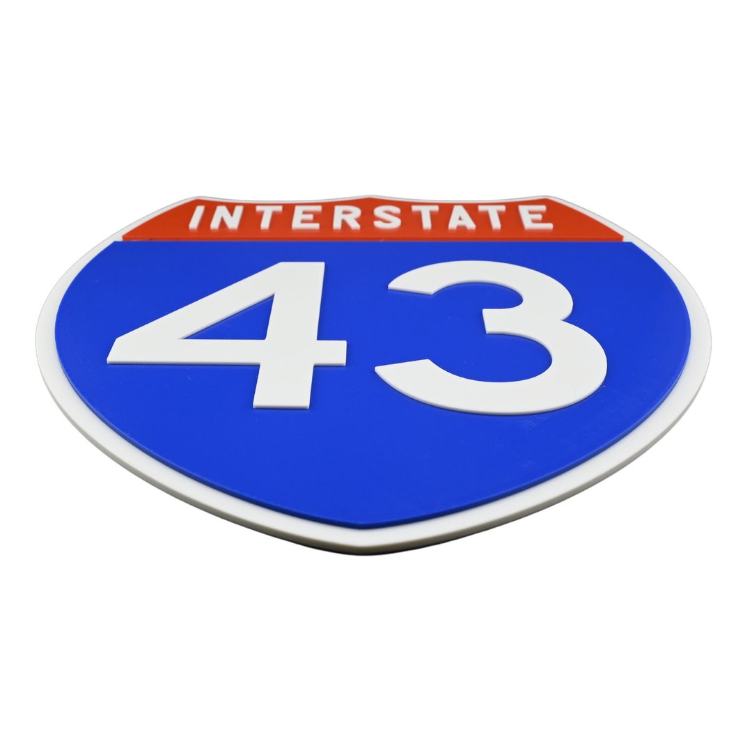 Interstate 43 - Road Sign Replica - Etsy