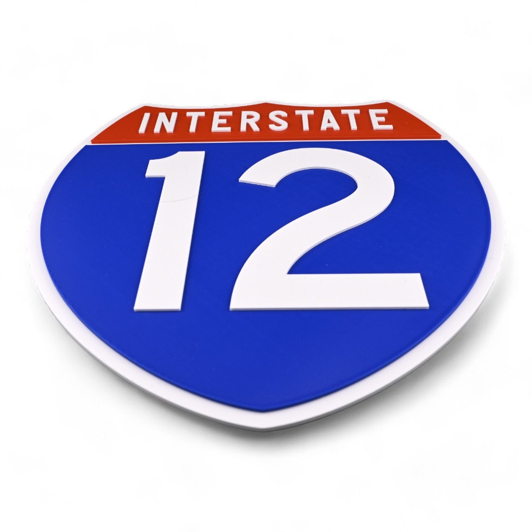 Interstate 12 - Road Sign Replica - Etsy